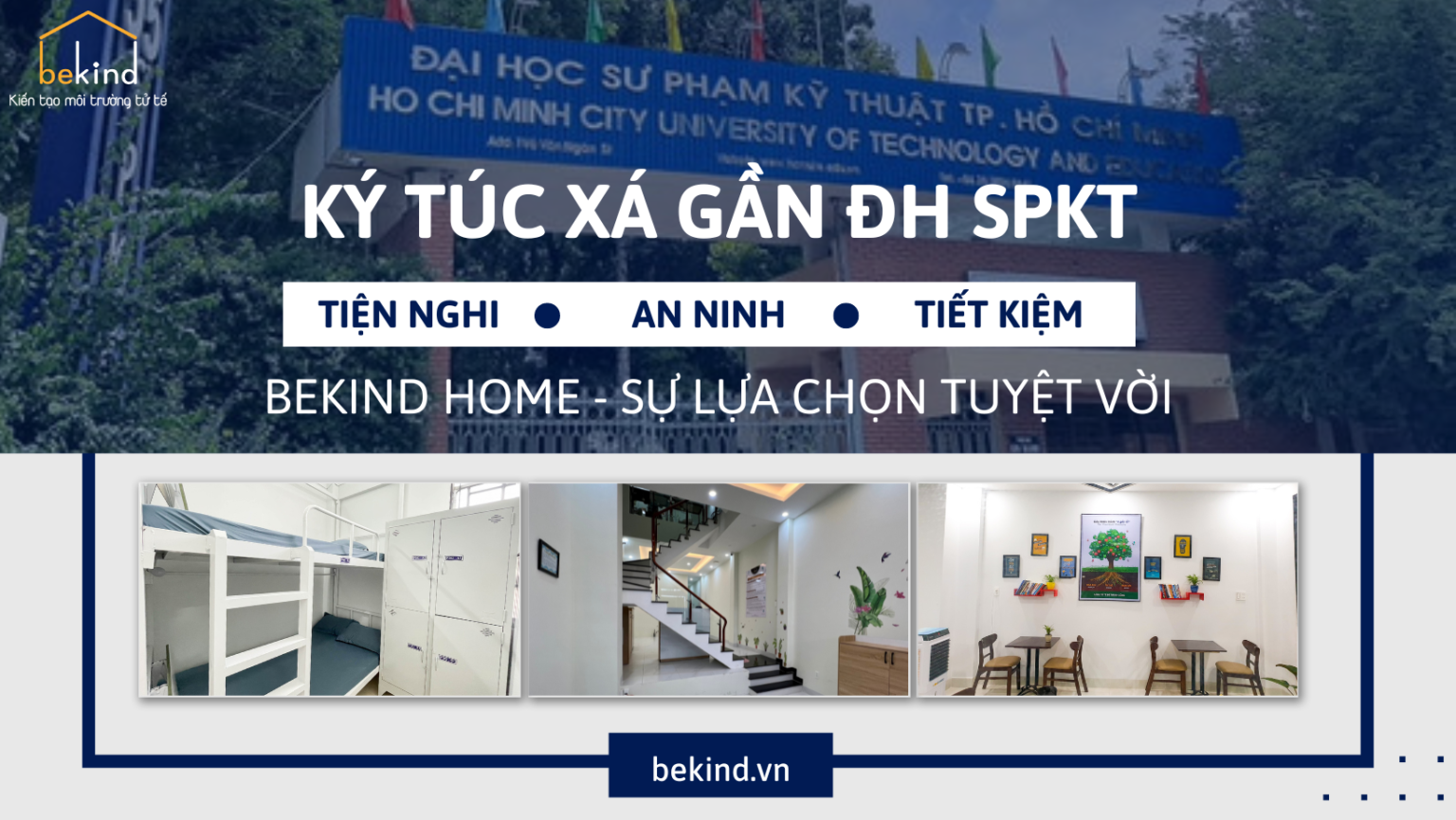 Ký Túc Xá Gần ĐH SPKT: BeKind – Sự Lựa Chọn Tuyệt Vời - BeKind Home - Kiến Tạo Môi Trường Tử Tế